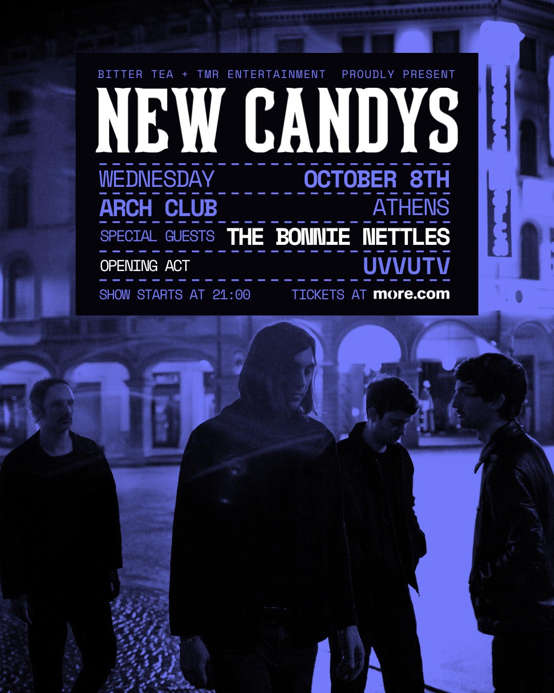 Συναυλία: New Candys, The Bonnie Nettles, UVVUTV @ Arch Club, Αθήνα